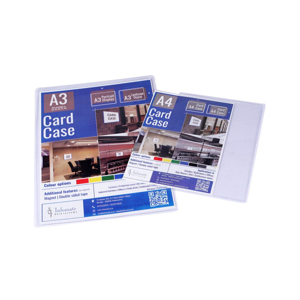 Card Case - Transparent Document Holder - A4 size, Pack of 5 - Infomate